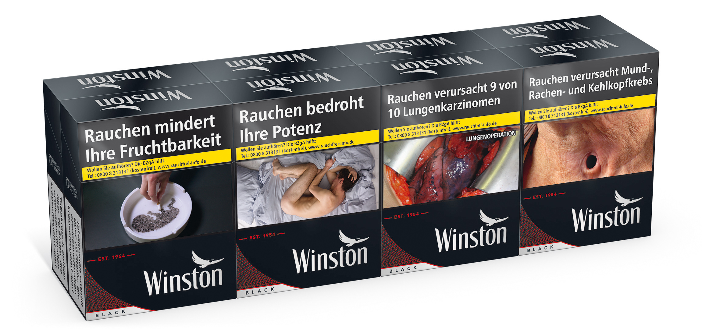 Winston Black Zigaretten XXXXL 1 Packung | 020008780009_p